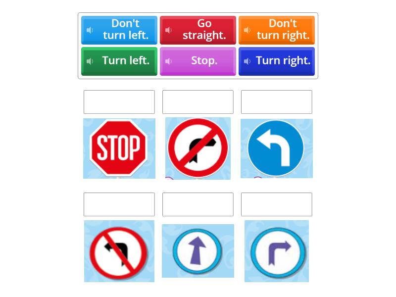 Road signs - Match up