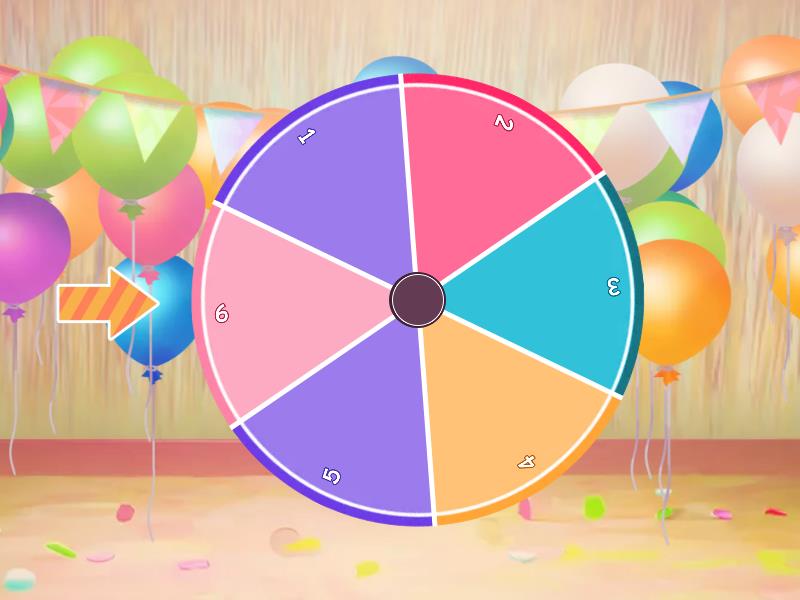 number - Spin the wheel