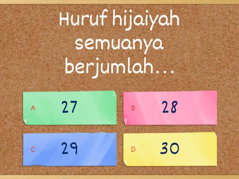 hurufhijaiyah - Quiz
