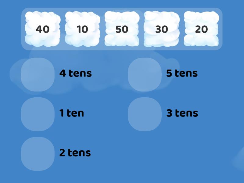 Whole tens - Match up