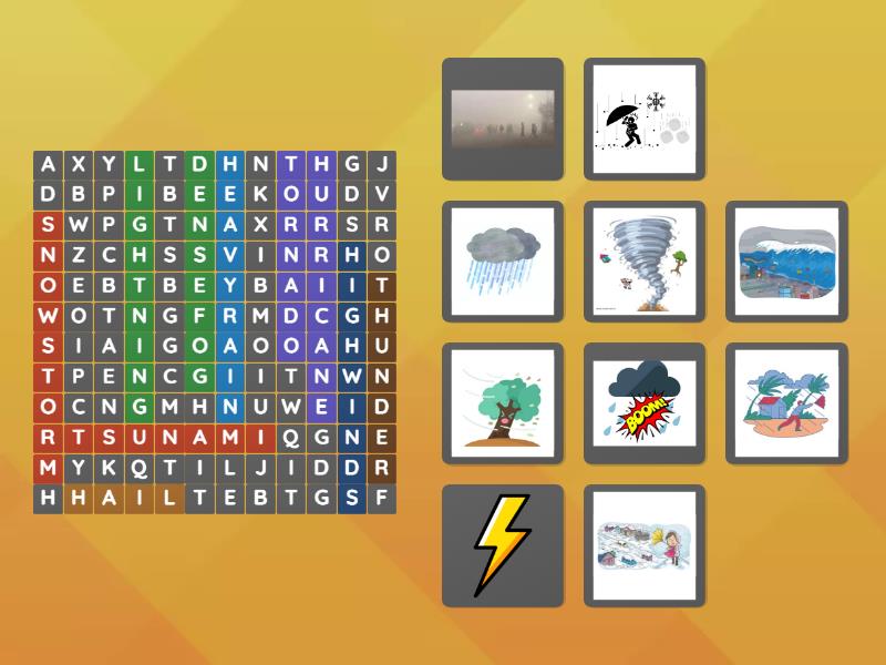 9. EXTREME WEATHER - Wordsearch