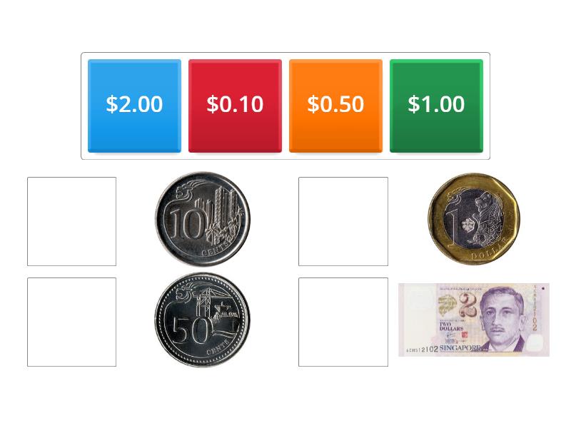 Identify money - Match up