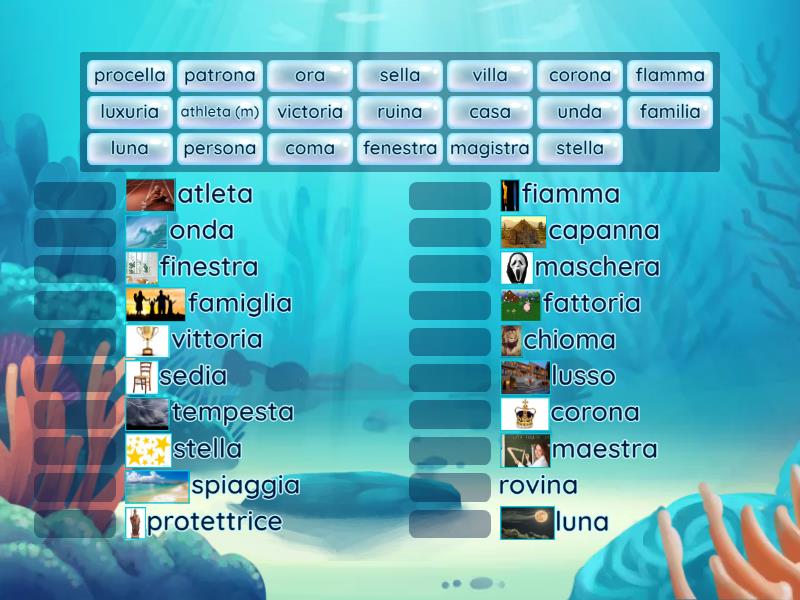 Lessico 2 - Match up