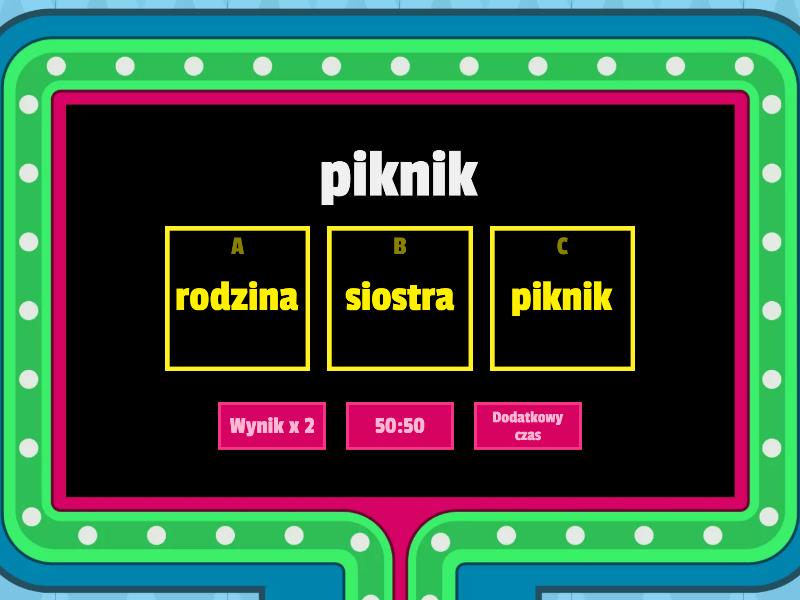 rodzina polski jako obcy - Gameshow quiz