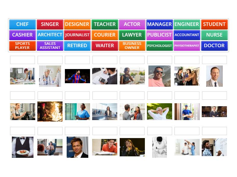 Basic professions - Match up