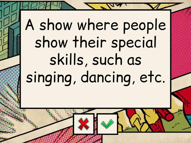 Prepare 2 - Unit 17 - TV riddles - Flash cards