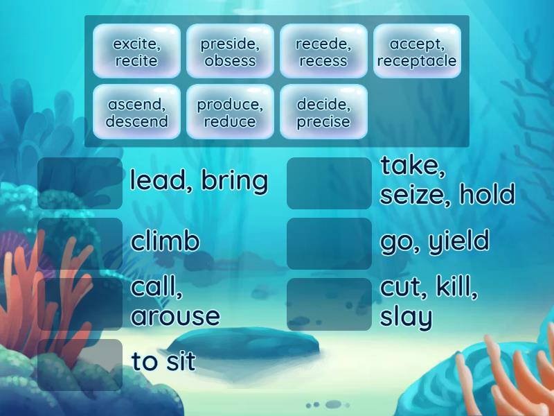 Wilson 7.1 Latin bases - Match up