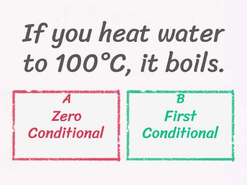 Zero or First Conditional? - Cuestionario