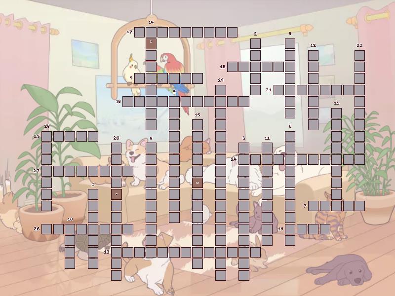 a2 LESSON 1 words - Crossword
