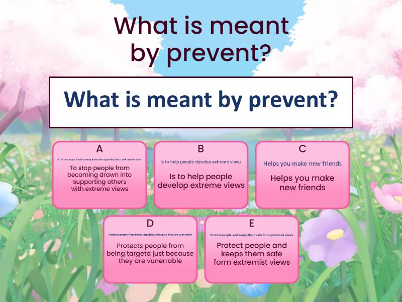 Prevent - Quiz