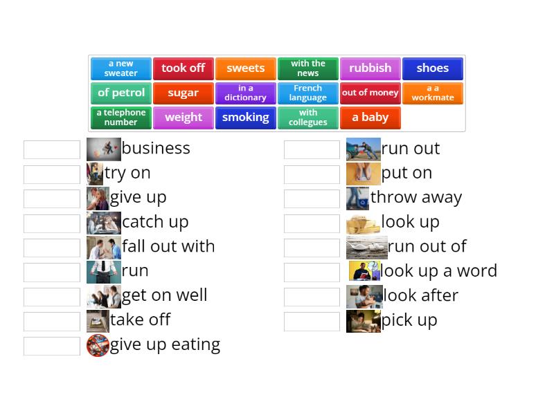 Phrasal Verbs 2 - Match up