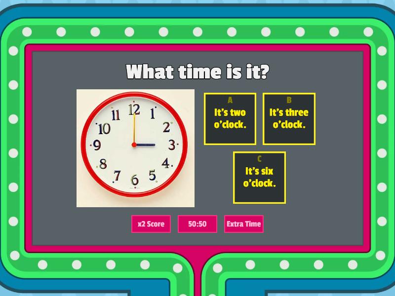 Telling the time - Game show de TV
