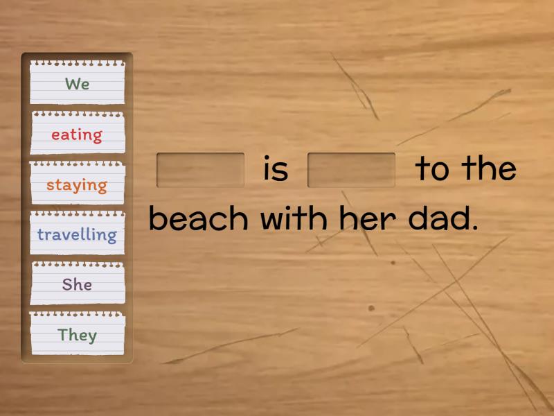 Practicing present progressive - Complete the sentence