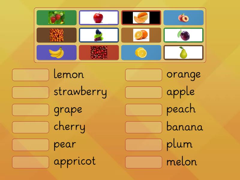 Fruits - Match up