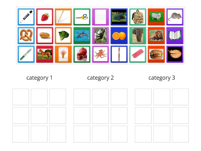 Categories - Group sort