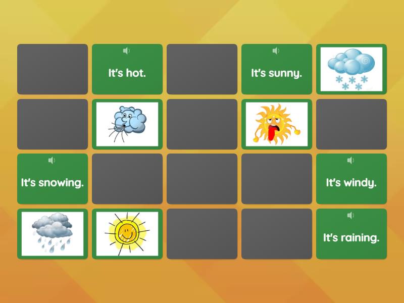 Weather - - Matching pairs