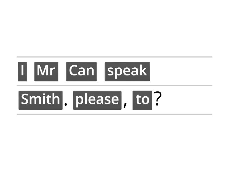 F2F phone conversations - Unjumble