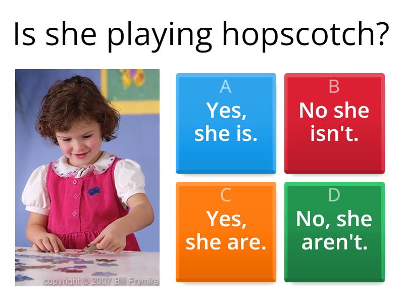 i wonder 2 unit 5 present continuous, short answers - Quiz