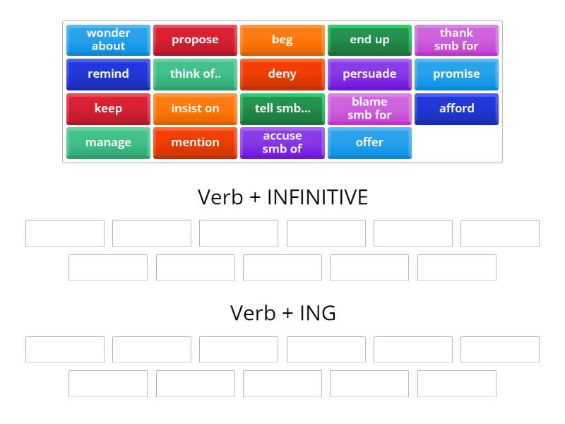 01 A Verb Patterns. S B2 - Group sort