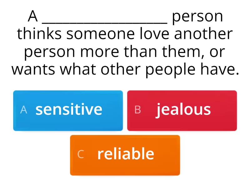 Personality Adjectives - Quiz