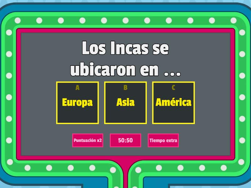 LOS INCAS - Gameshow quiz