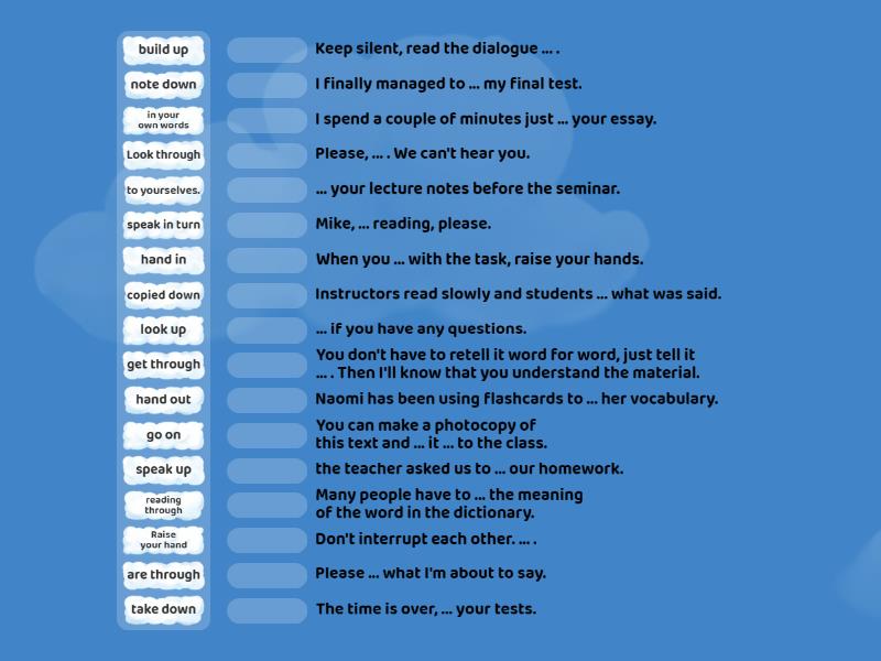 Learning and Teaching a Foreign Language - Match up