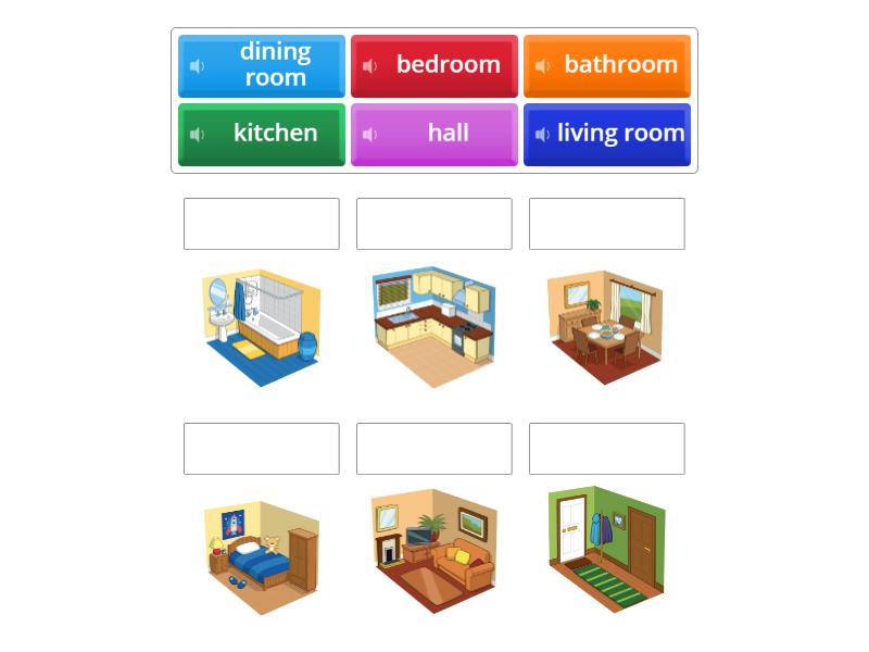 Rooms in the House - Match up