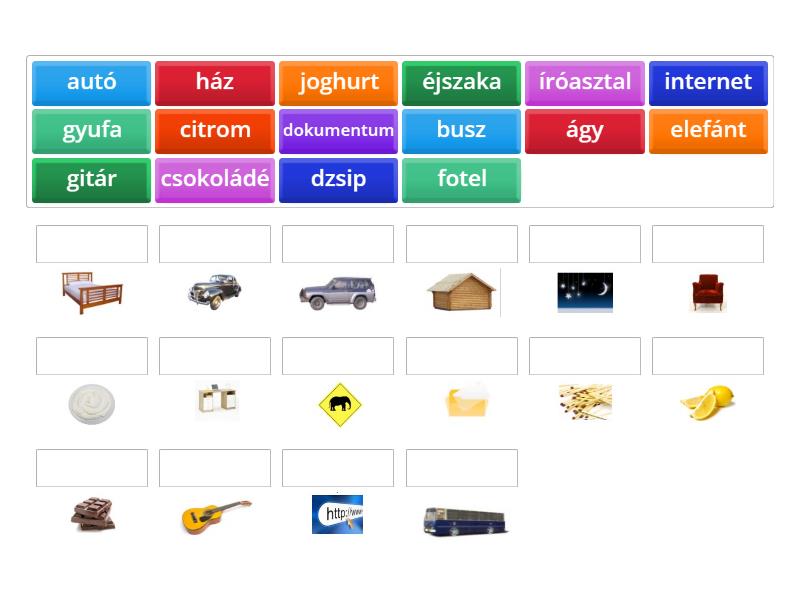 The Hungarian Alphabet - Match up