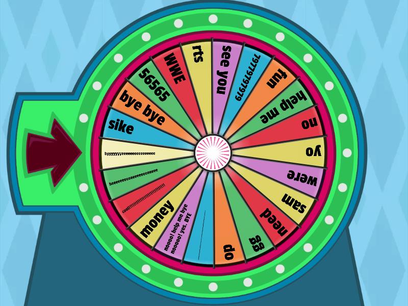 good luck - Spin the wheel