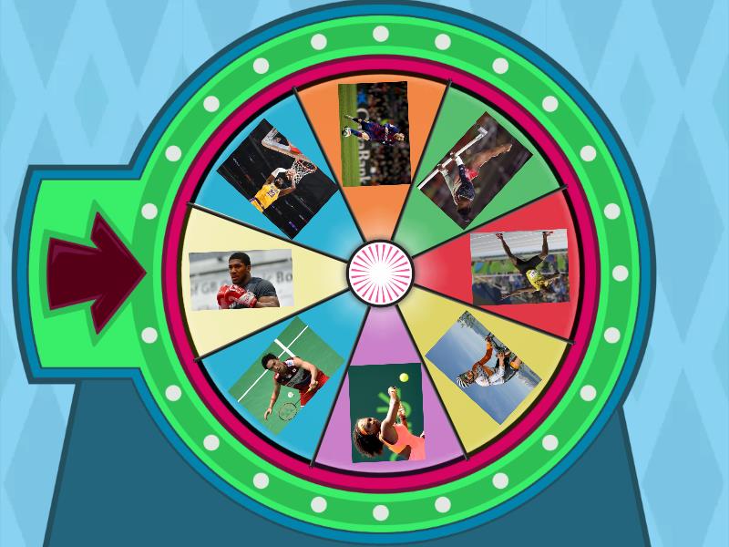 Les sports (spinner) - Spin the wheel
