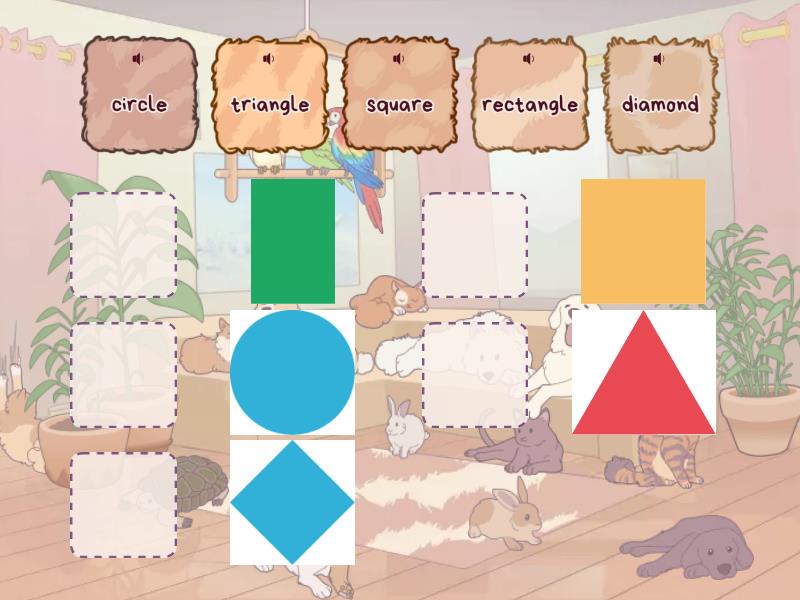 ff Shapes Vocabulary - Talking Kids match - Match up