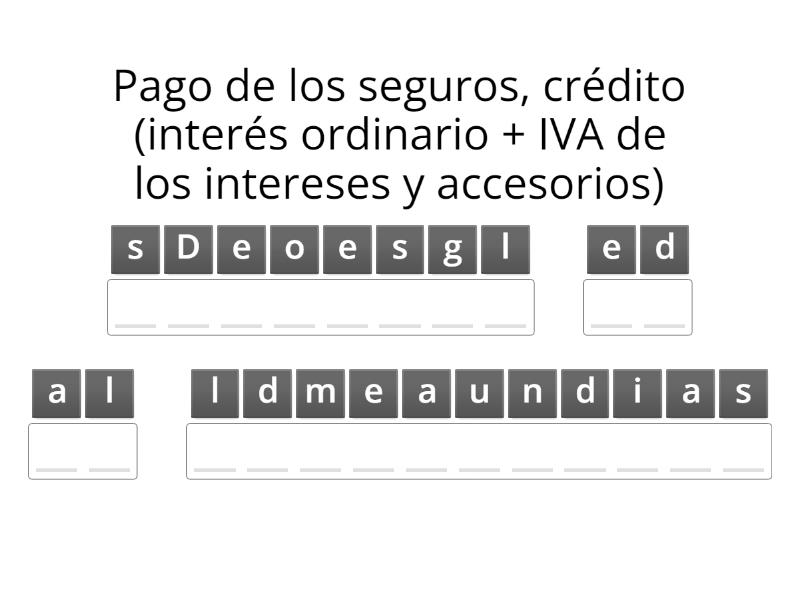 crédito de auto - Anagram