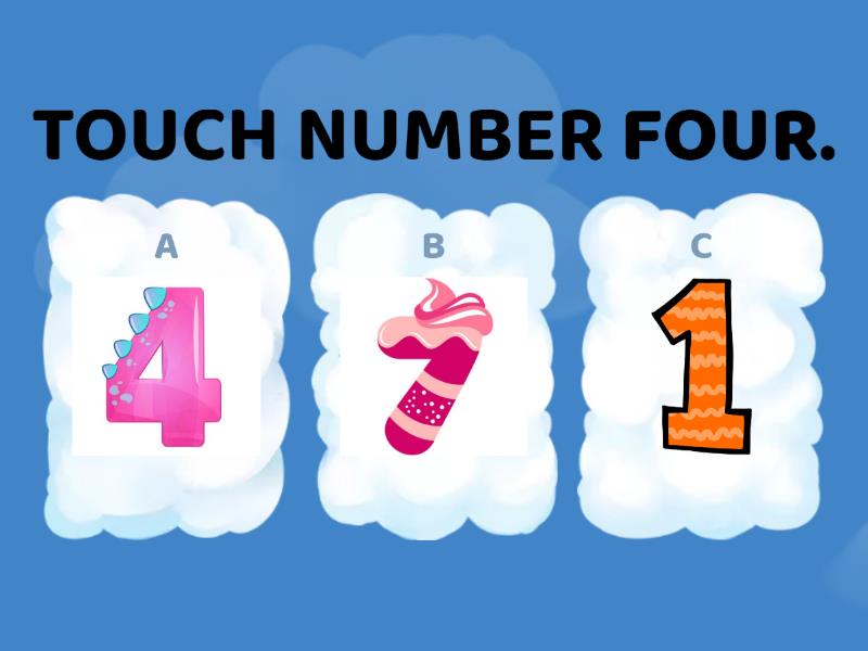 TOUCH NUMBER... - Quiz
