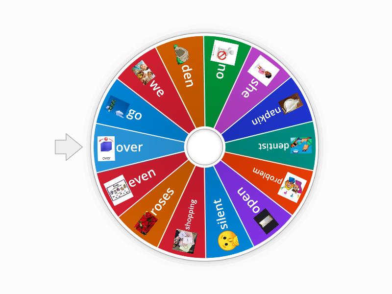 1.2 Phonics - Spin the wheel