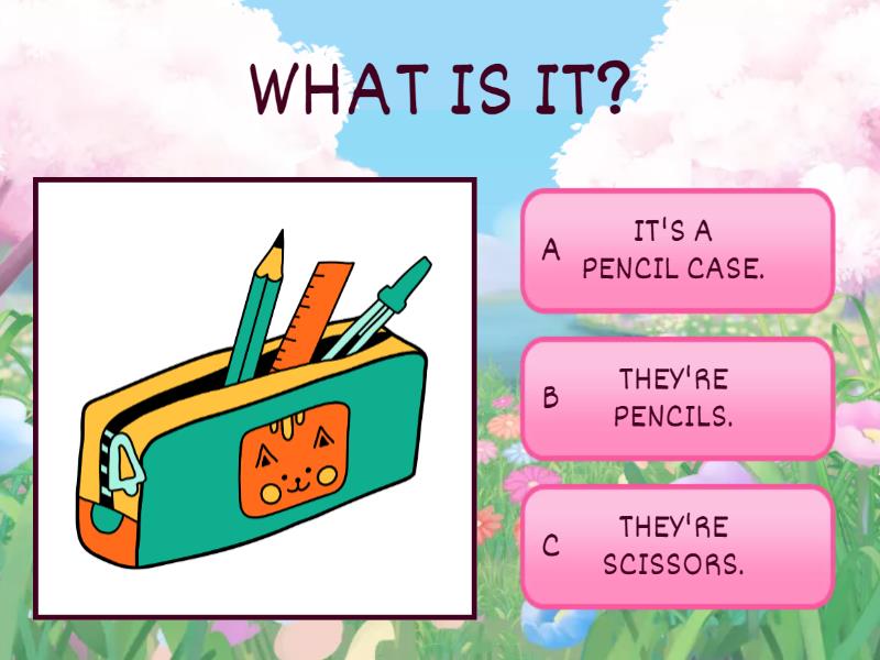 3RD GRADE - SCHOOL OBJECTS - Quiz