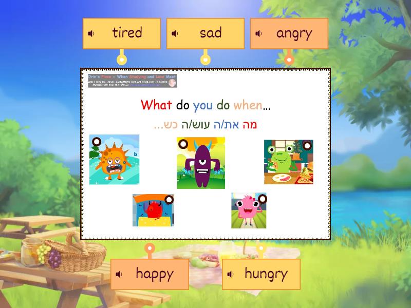 FEELINGS - NUMBER 1 - Labelled diagram