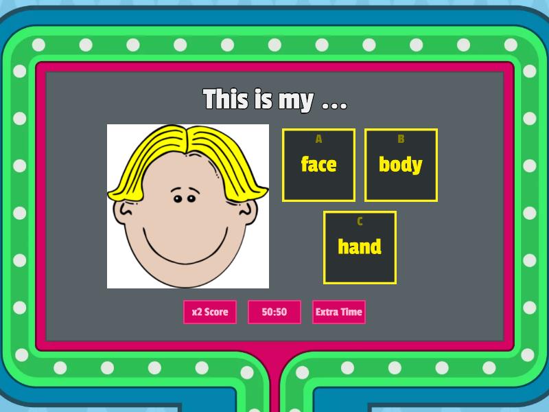 My face - Gameshow quiz