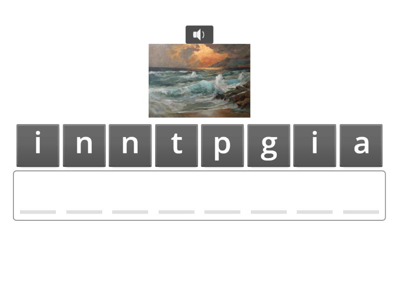 U6 - Lesson 4 (Types of Art) - Anagram