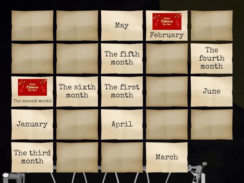 Matching_Months of the year - Matching pairs