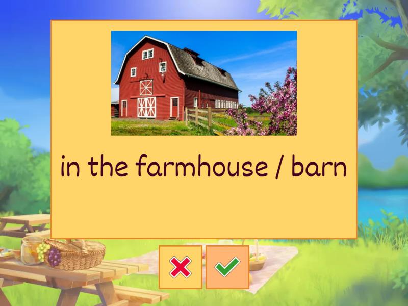 On a Farm - Flash cards
