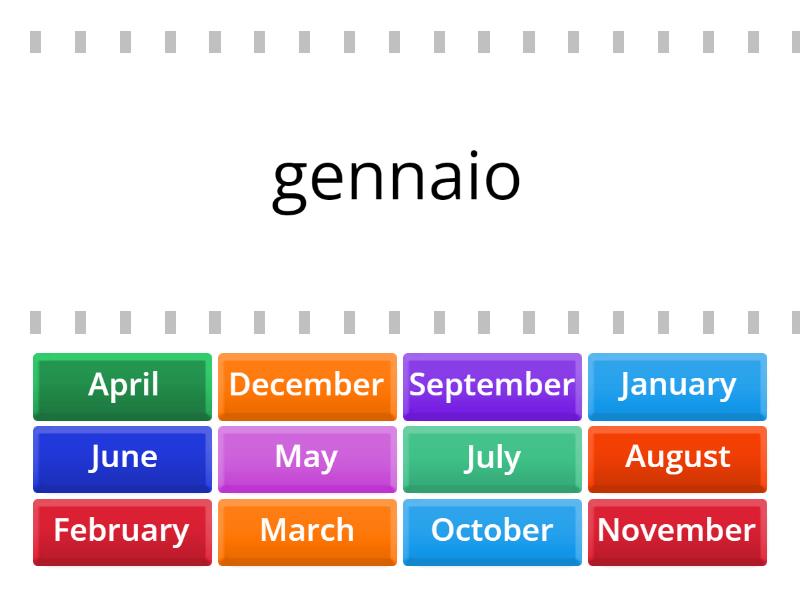 Mesi del anno (Months of the Year) - Italian RPS - Cada oveja con su pareja