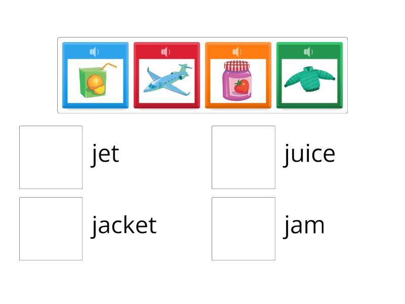 Oxford Phonics Letter Jj - Match up