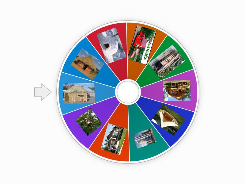 Types of Houses - Spin the wheel