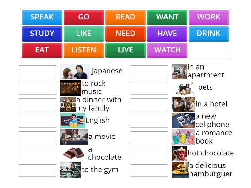 Match the verbs - Beginner - Match up