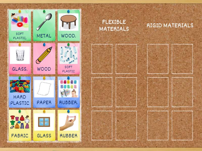 FLEXIBLE/RIGID MATERIALS - Group sort