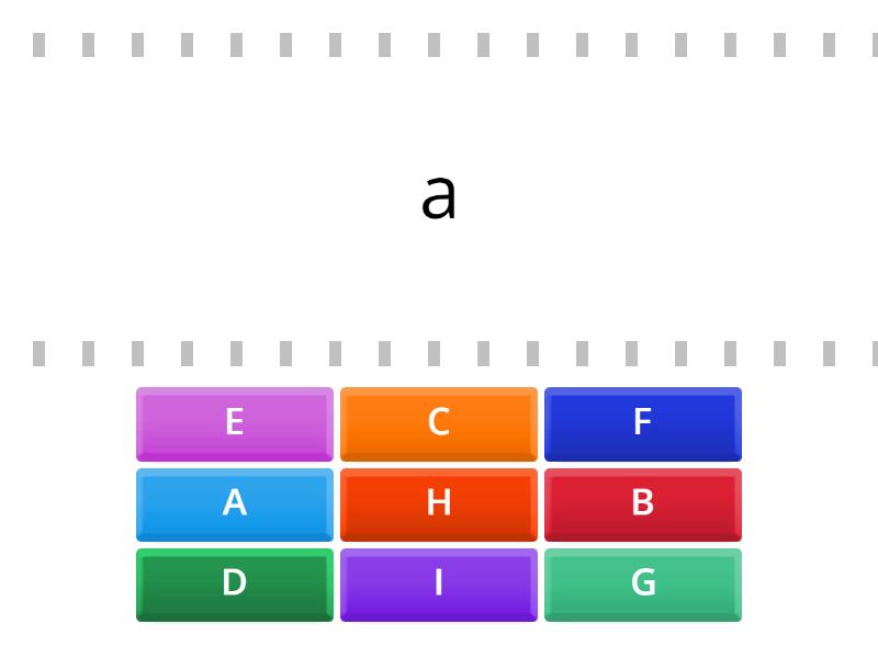 ABC Aa-Ii - Find the match