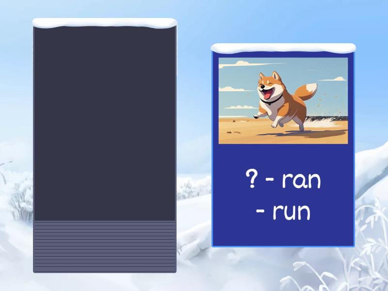 Irregular verbs_The dog's version - Speaking cards