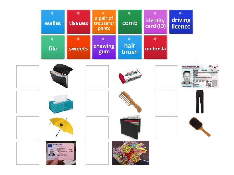 Everyday objects - Match up