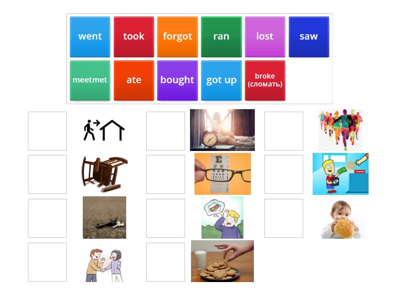 Roadmap A1 Unit 8B irregular verbs ( 3 ) - Match up