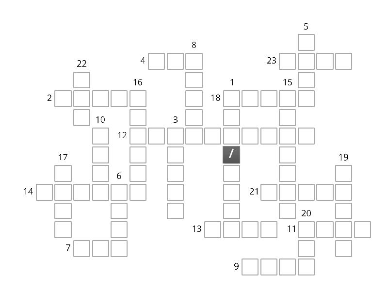 SIMPLE PAST Crossword